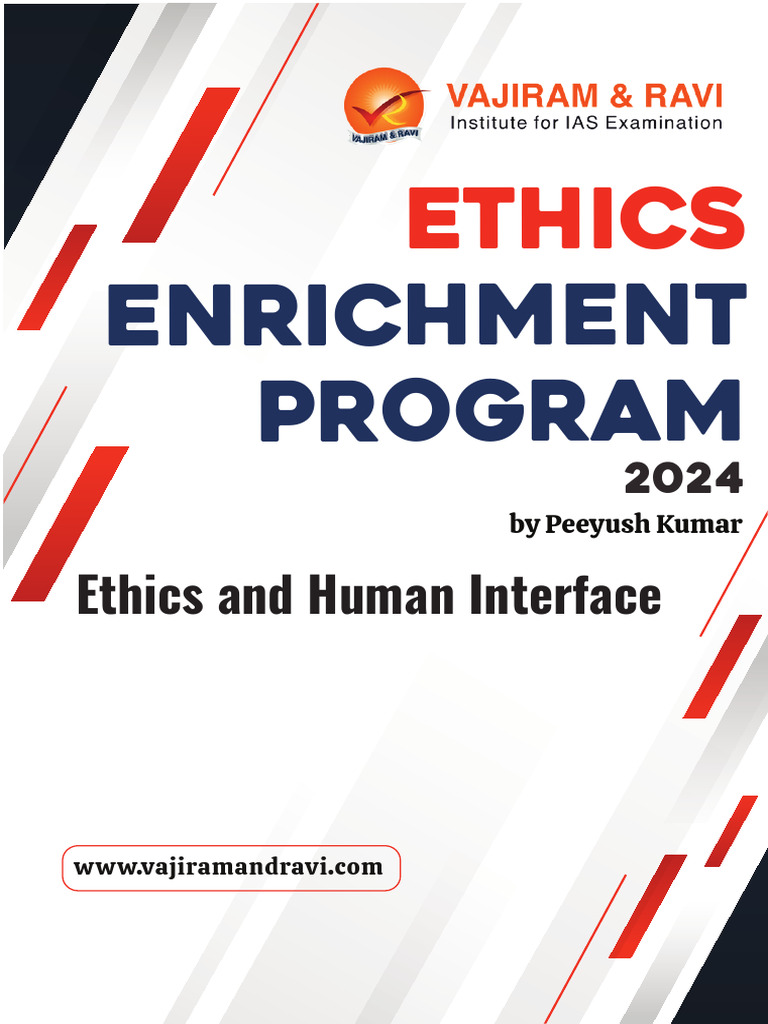 Ethics Enrichment Unit 1 by Peeyush Sir | PDF | Morality | Virtue Ethics