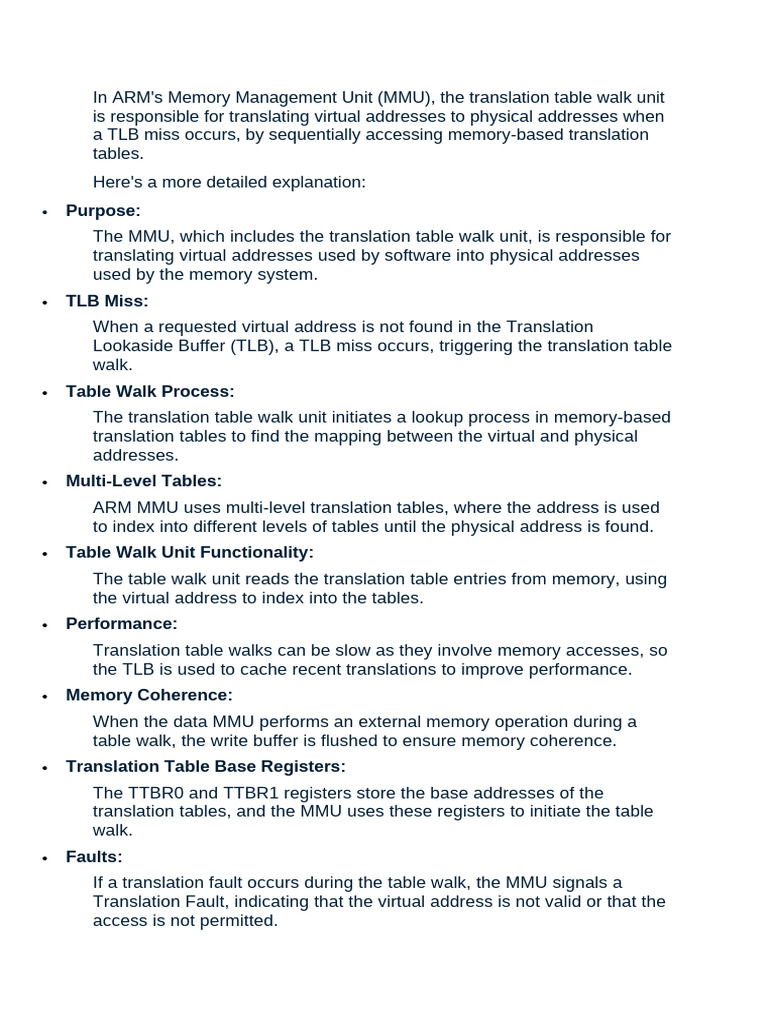 Translation_Table_walk_unit | PDF | Computer Engineering | Computer ...