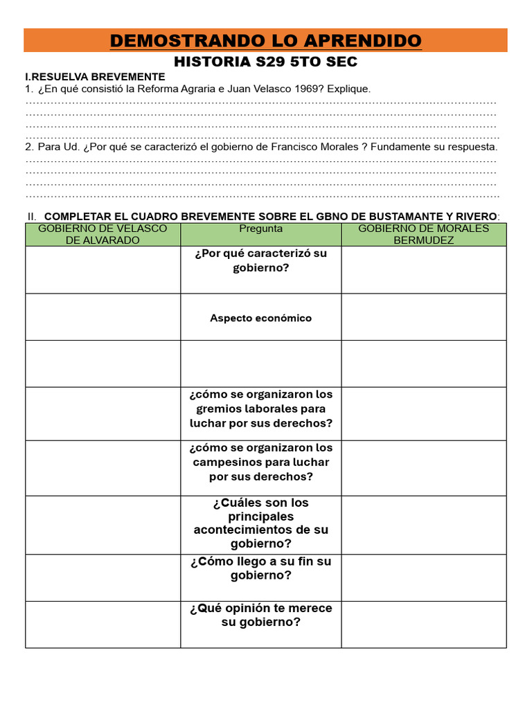 DEMOSTRANDO LO APRENDIDO S29 HP 5to | PDF
