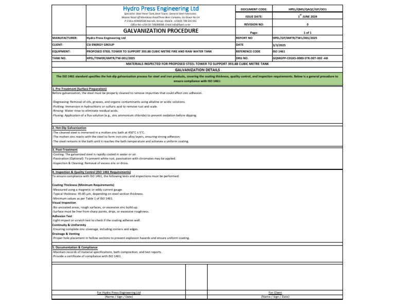 Galvanization Process | PDF | Galvanization | Materials