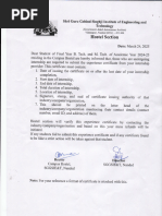 NOC Template for Internship Approval | PDF