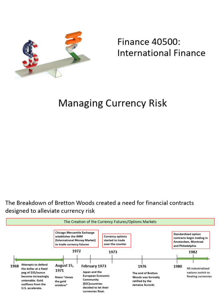 4 - Managing Currency Risk | PDF | Option (Finance) | Put Option