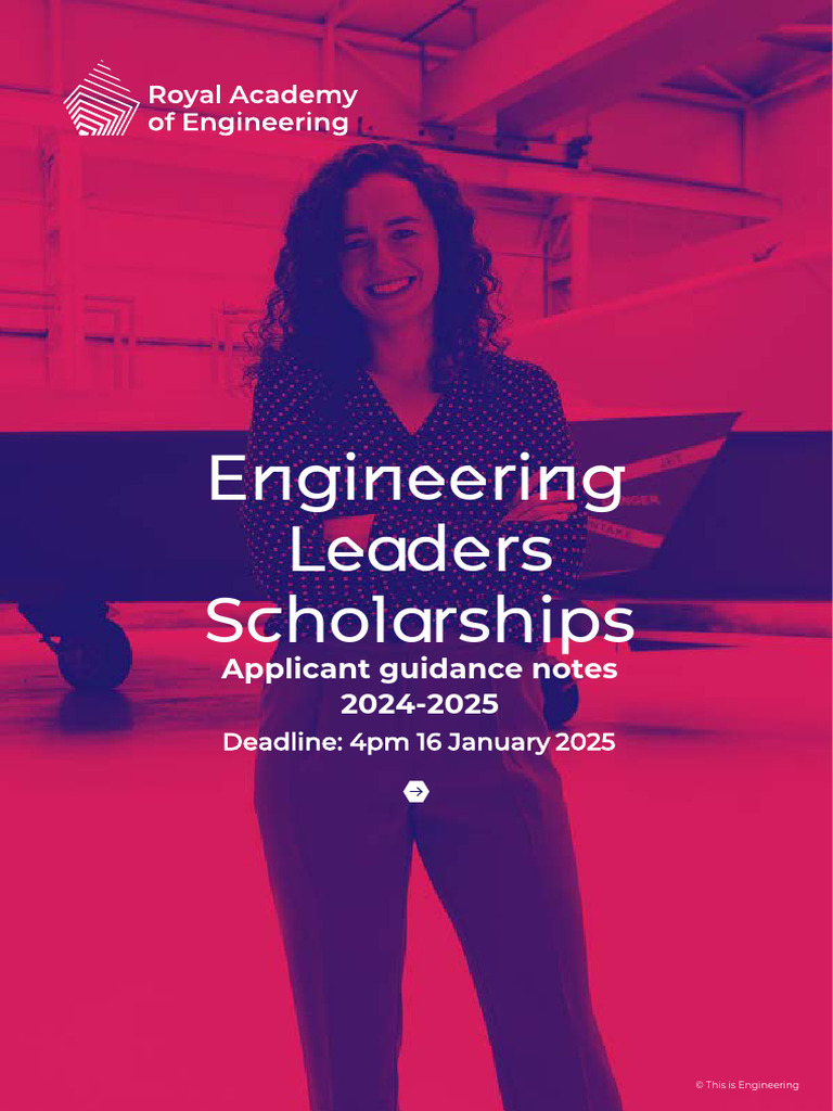 Engineering Leaders Scholarships 2024-2025 | PDF | Cost Of Living ...
