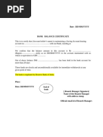 Bank Certificate Format | PDF | Banks | Financial Services