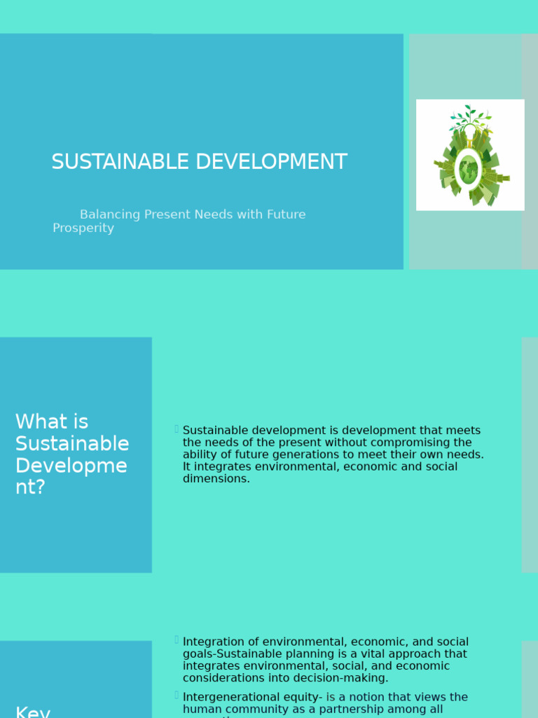 Understanding Sustainable Development Principles | PDF | Sustainability ...