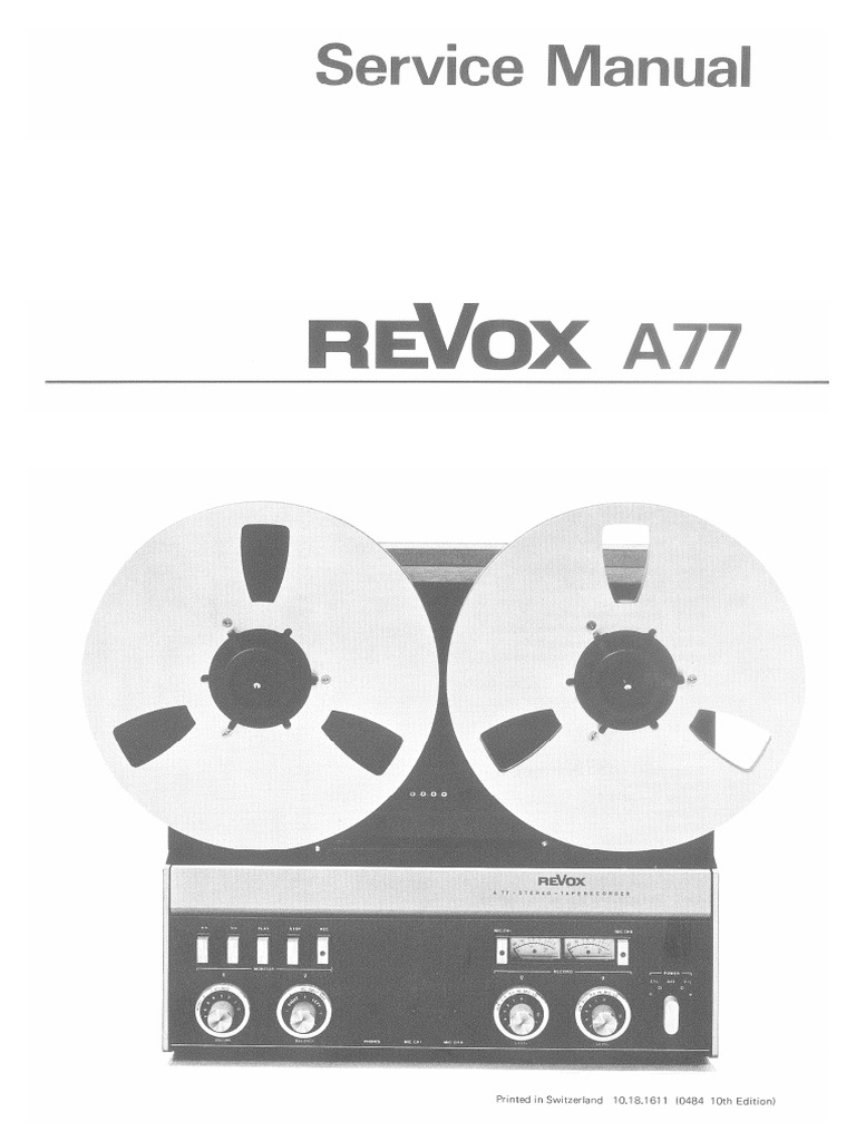 Revox A77 | PDF