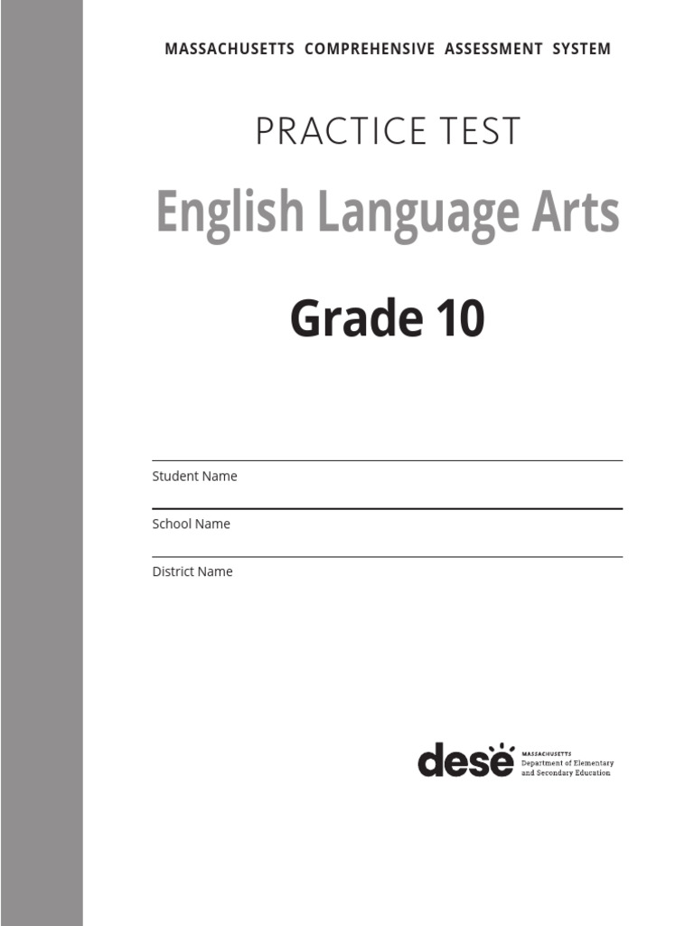 MCAS 2022 Gr10 ELA PT ADA | PDF | Mindfulness | Psychology