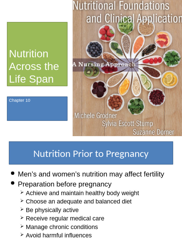 CH 10 Nutrition Across Lifespan | PDF | Pregnancy | Breastfeeding