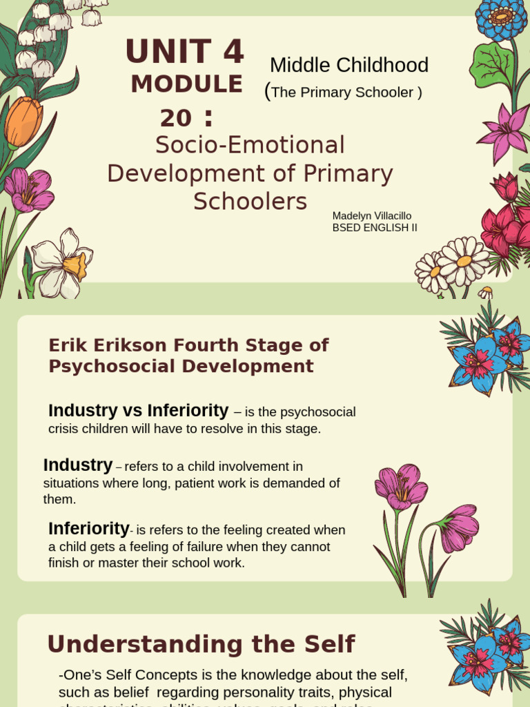 M20 - Socio Emotional Development of Primary Schoolers | PDF ...
