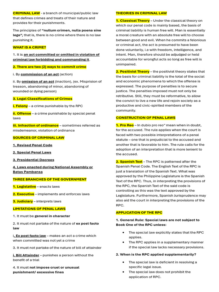 Generality in Criminal Law Exceptions | PDF | Crimes | Crime & Violence