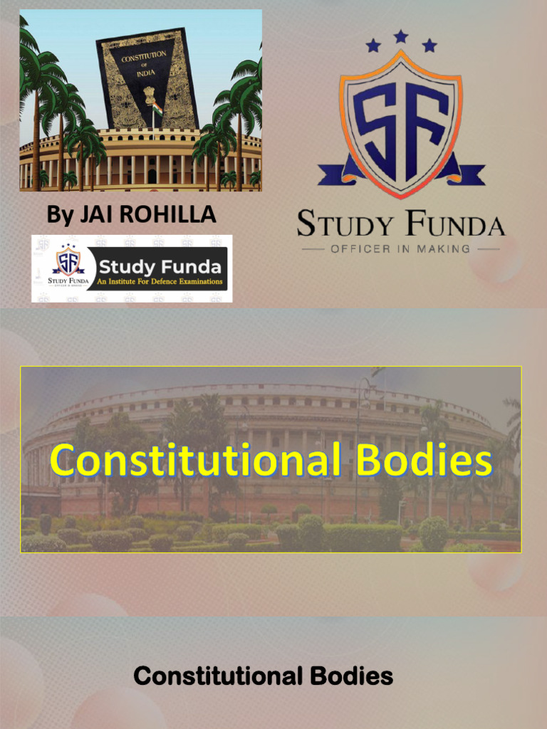 Lecture 17 Constitutional Bodies | PDF | Government | Public Law