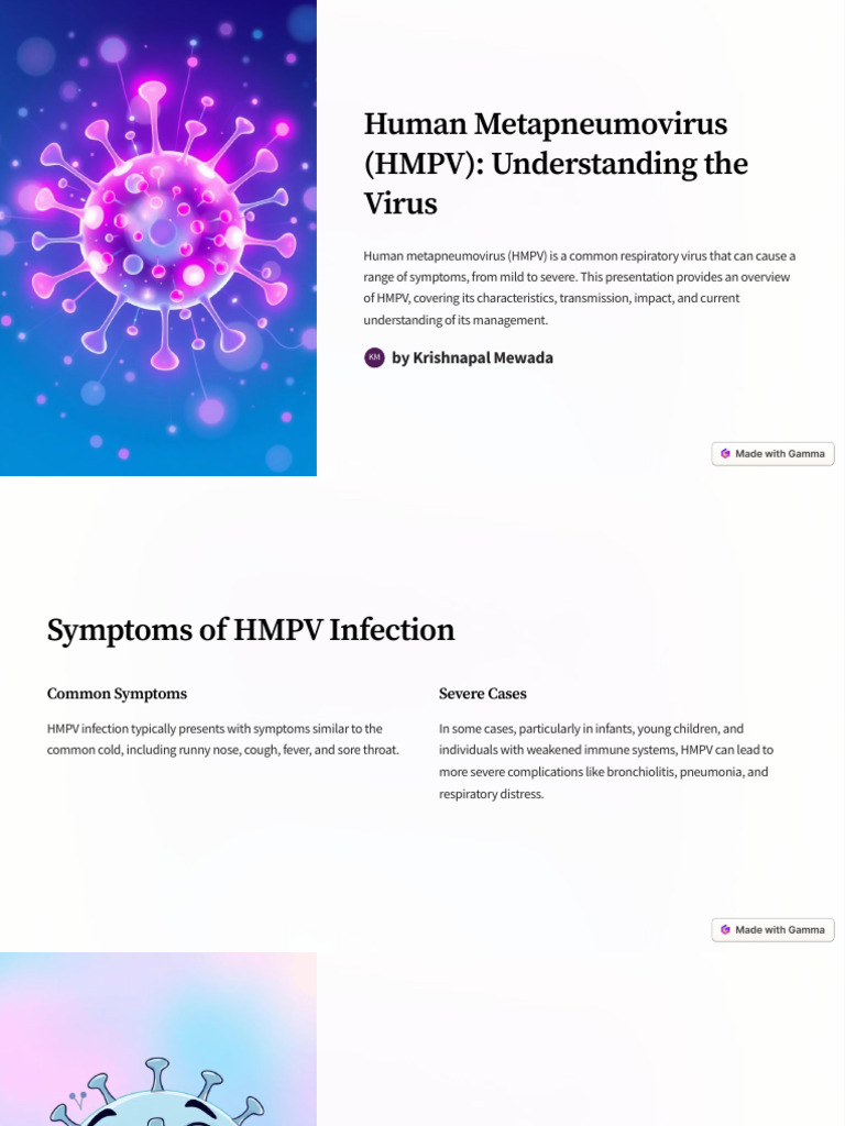 Human Metapneumovirus HMPV Understanding The Virus 250110135514 ...