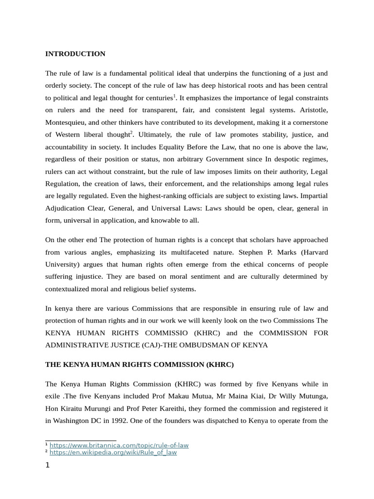 Administrative Law Assignment Final Draft | PDF | Rule Of Law | Human Rights