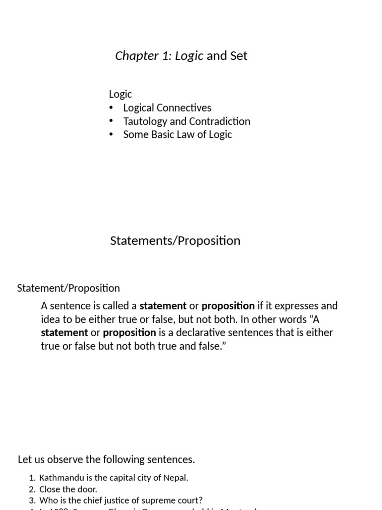 Logic 199842 | PDF | If And Only If | Contradiction