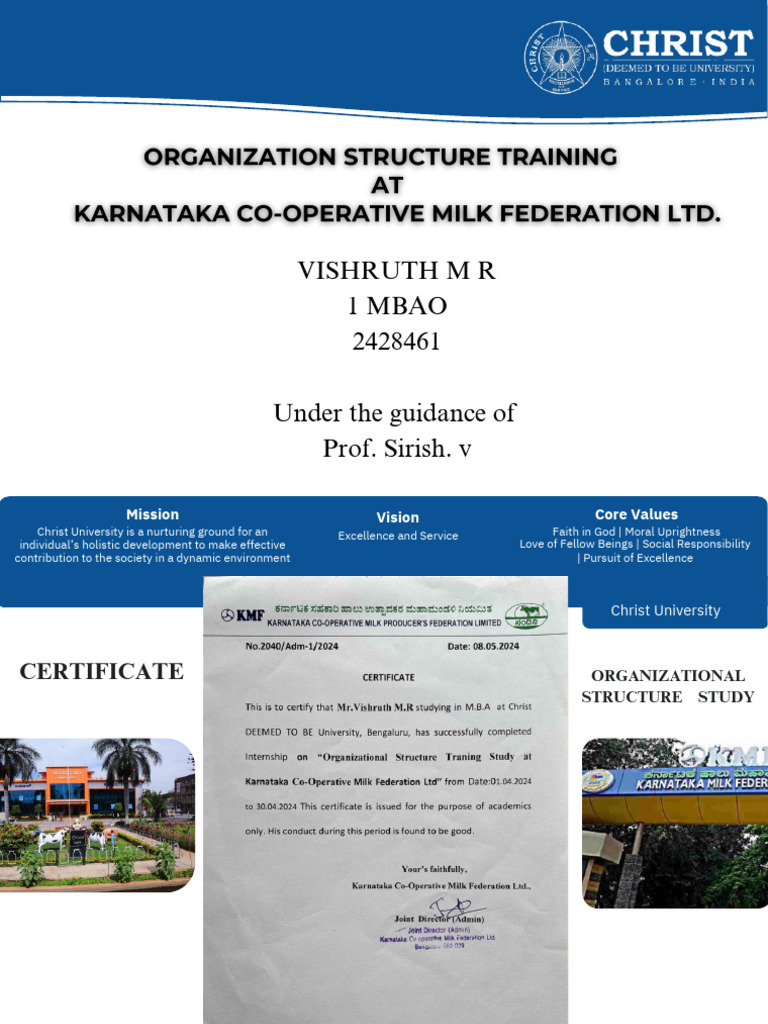 KMF Ltd: Dairy Industry Overview and Structure | PDF | Expense | Milk
