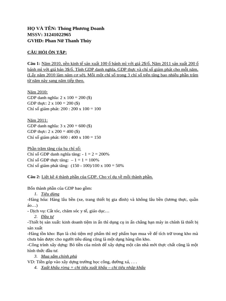 BT - KTVM Chương 10 | PDF