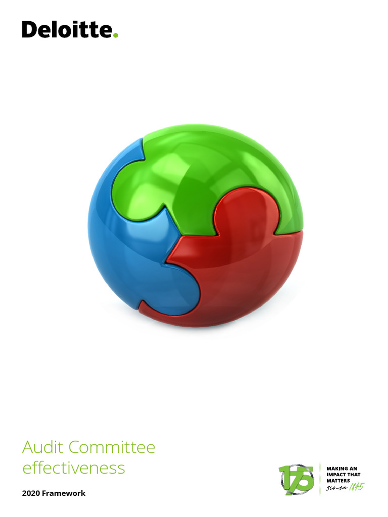 Deloitte Uk Audit Committee Effectiveness 2020 Framework | PDF | Audit ...