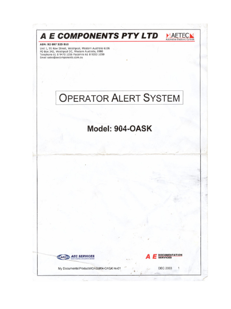 Opreator Alert System | PDF