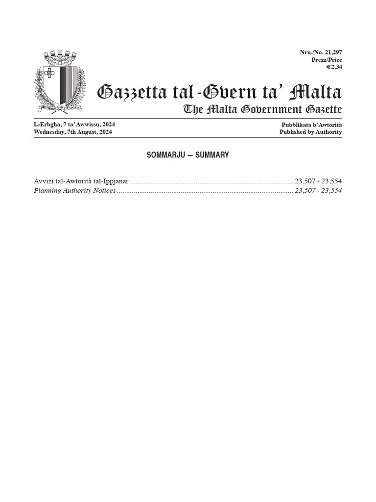 Government Gazette - 7th August PA | PDF | Apartment | Buildings And ...