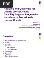 July 2025 ODSP and OW Rates and OCB Final | PDF | Government Finances ...