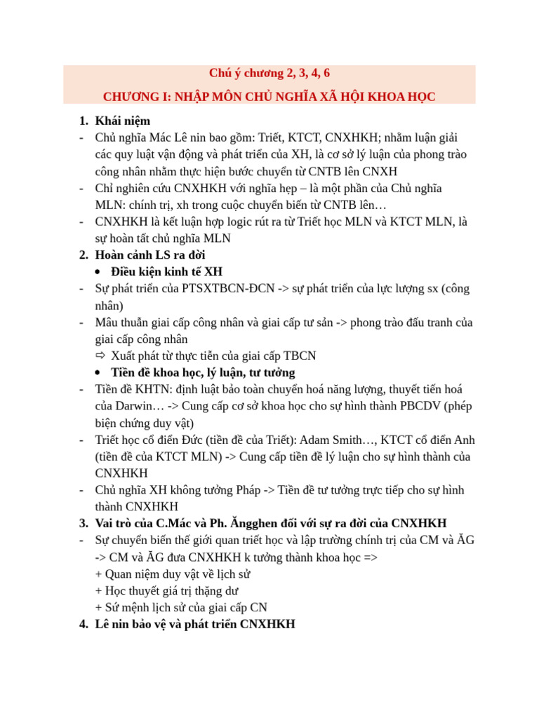 CNXHKH (ghi bài) | PDF