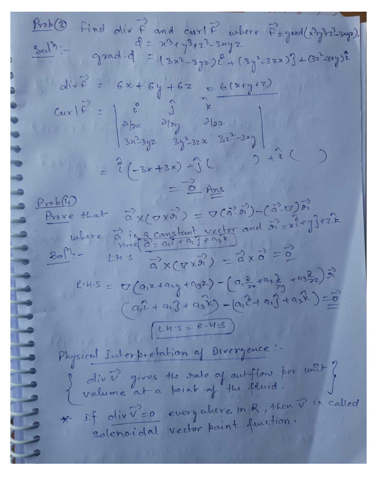 Lecture-02 - Divergence and Curl | PDF