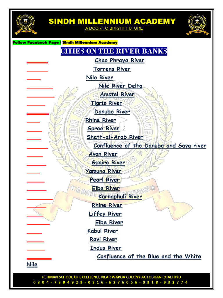 Cities Located on River Banks | PDF