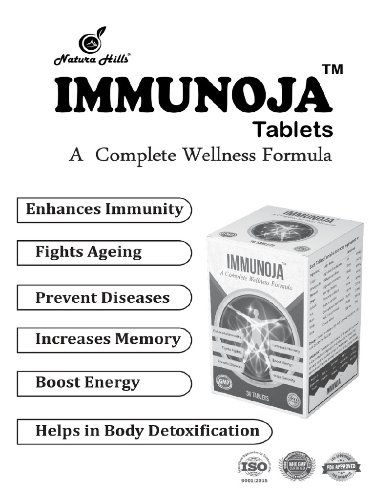 IMMUNOJA TABLETS An Excellent Immunity Booster With High Loaded Dose | PDF