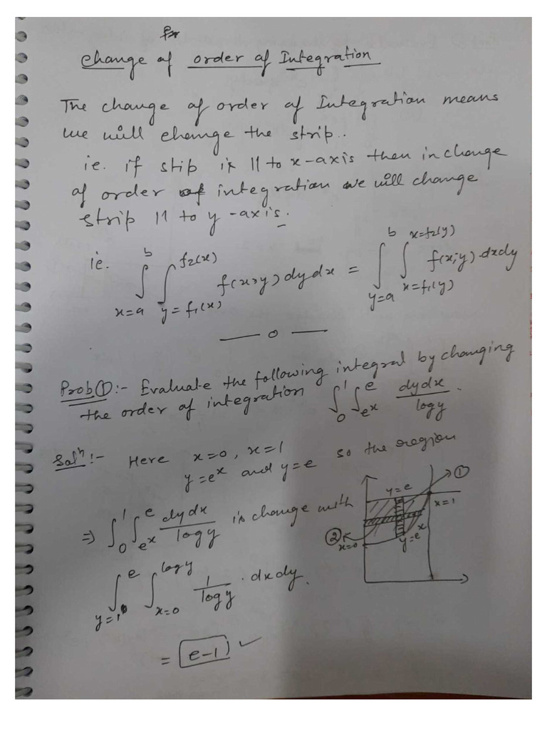 Lecture03_Change of Order of Integration | PDF