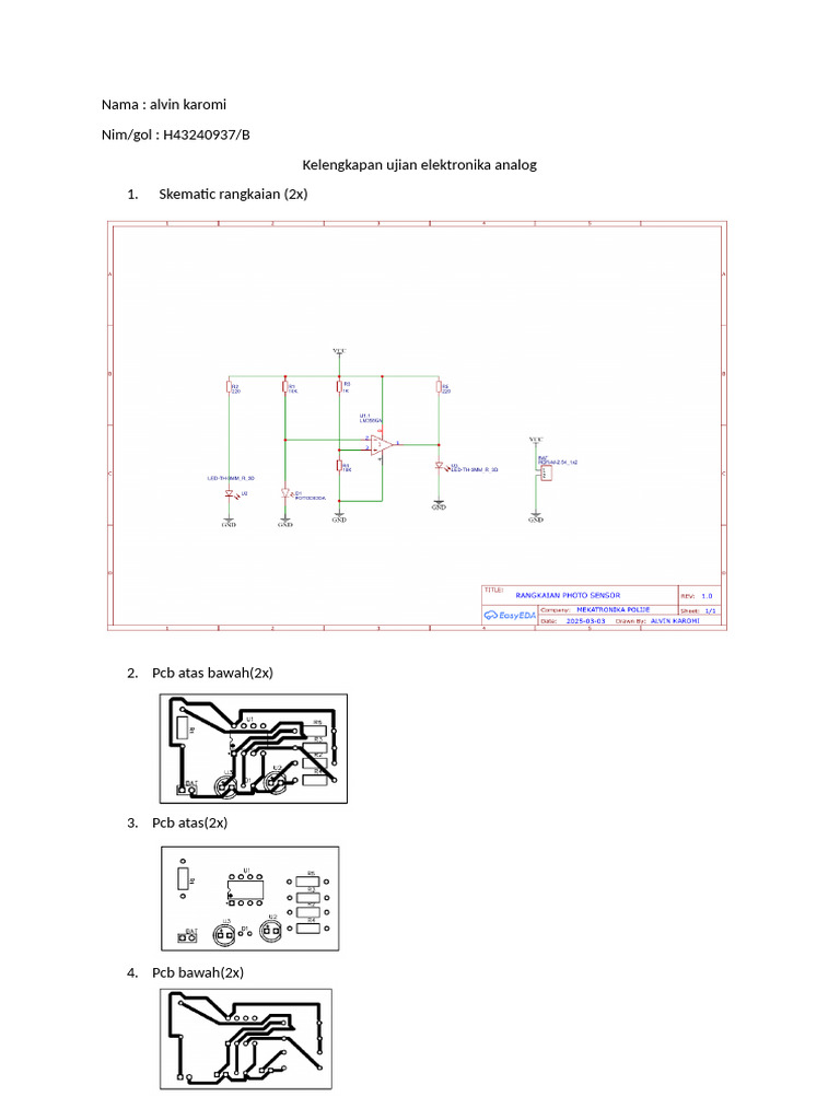 Ujian PCB Easyeda | PDF