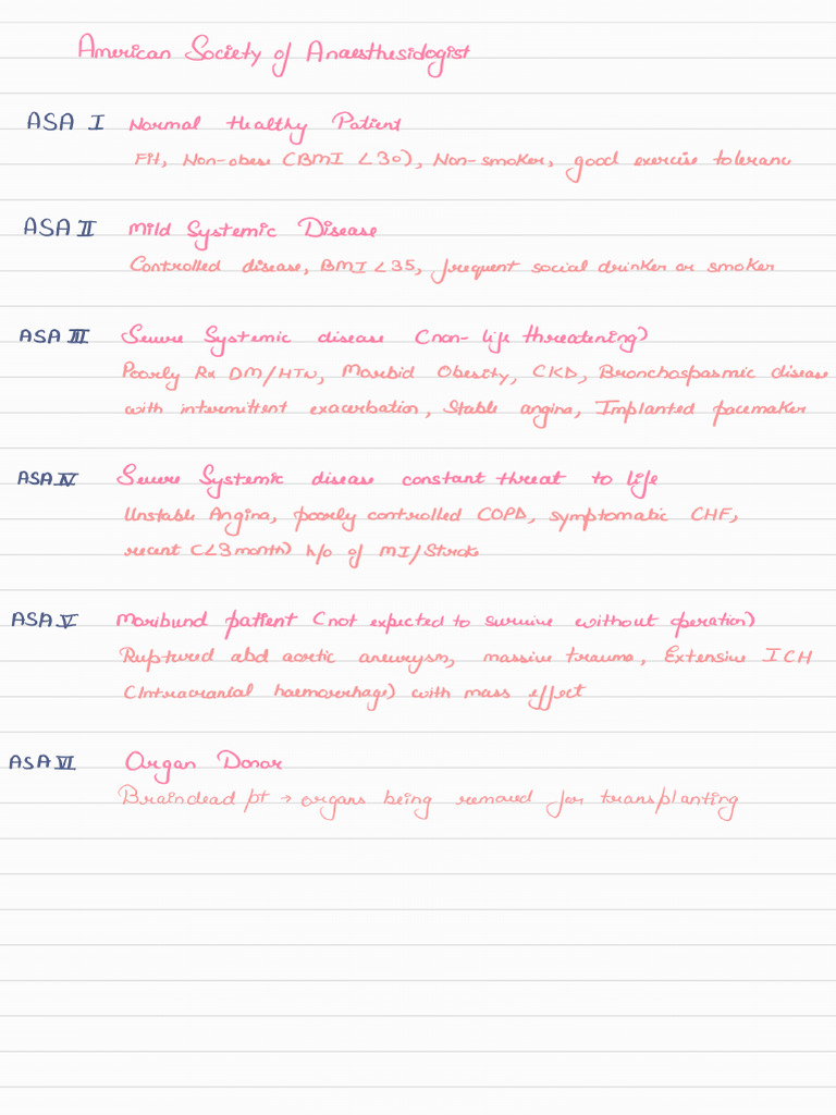 ASA Classification - 231119 - 092157 | PDF