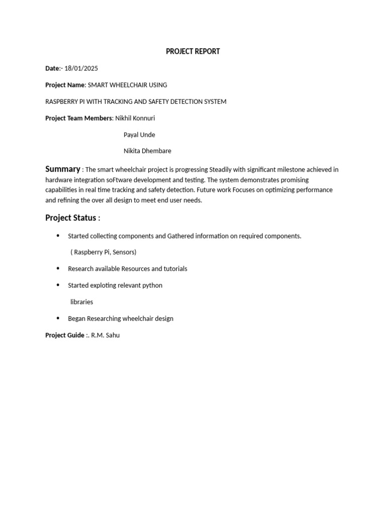 Project Report Document | PDF