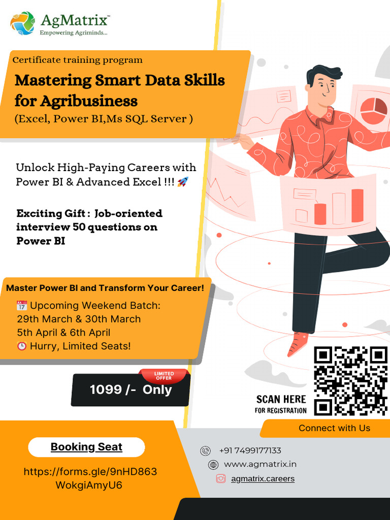 AgMatrix PowerBi Advance Excel SQL Course | PDF | Microsoft Excel | Business Intelligence