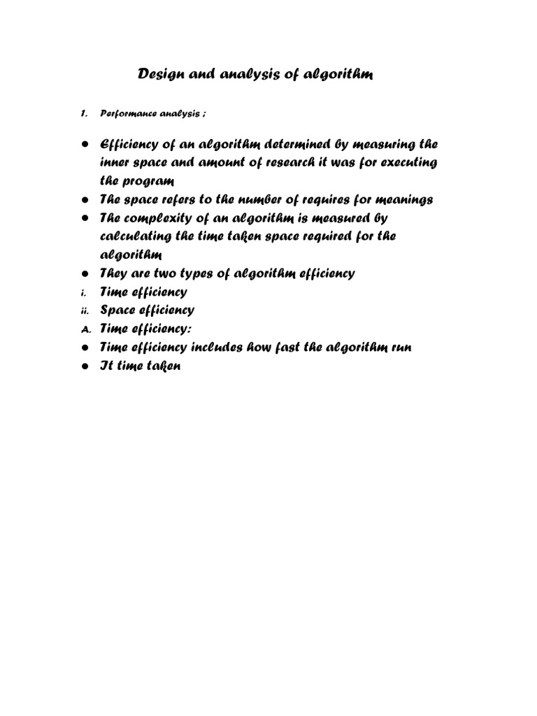 Algorithm Efficiency Analysis | PDF