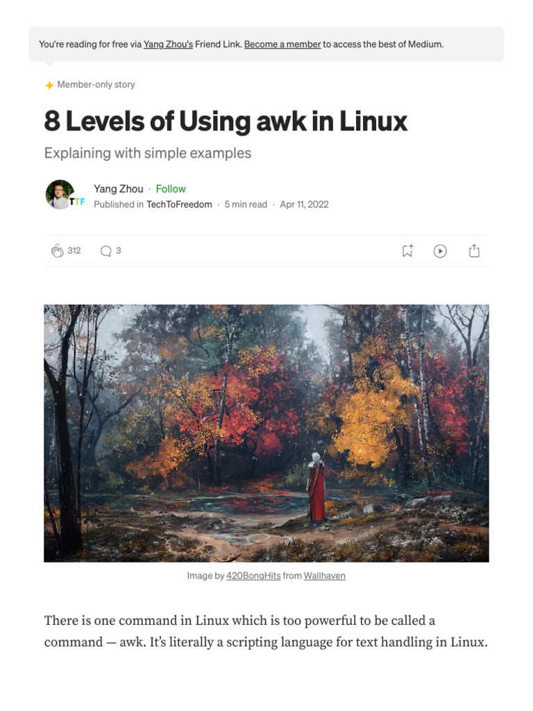 Mastering Awk: 8 Usage Levels | PDF | Regular Expression | Filename
