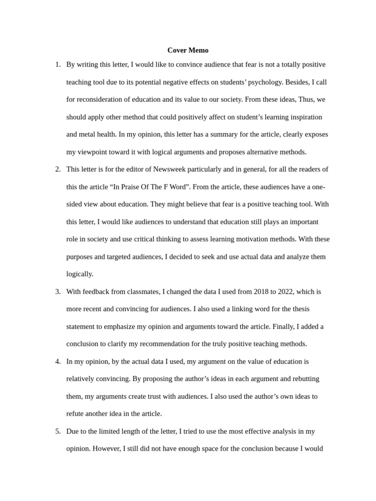 Major Assignment 2 - Final | PDF | Anxiety | Fear