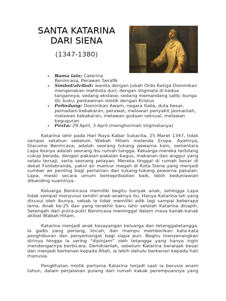 Santa Katarina Siena | PDF