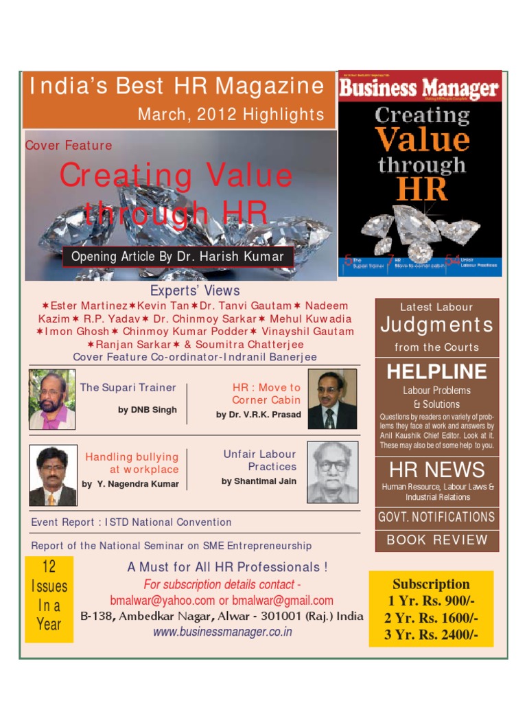 Highlights from India's Best HR Magazine | PDF | Career & Growth