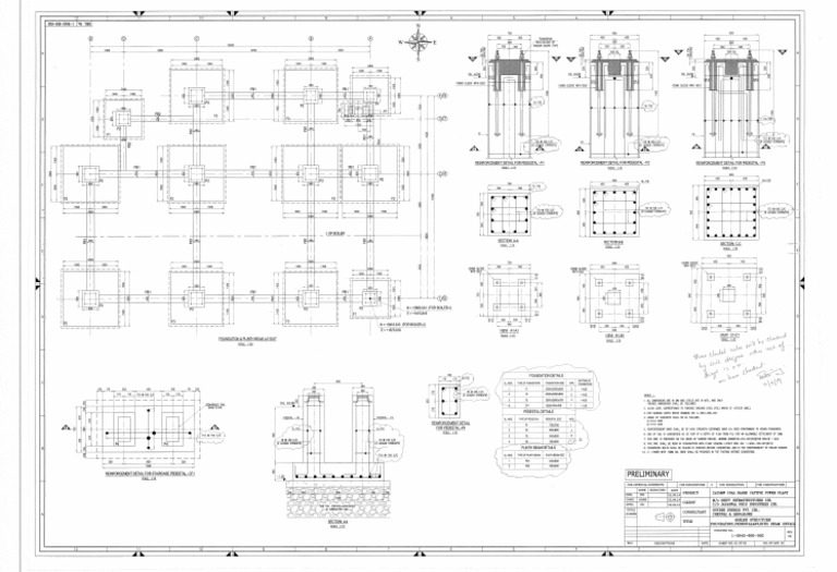 Boiler Civil Foundation Drawing Rev-00 | PDF