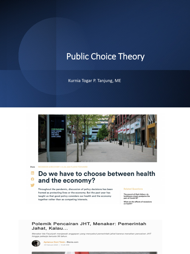 Overview of Public Choice Theory | PDF