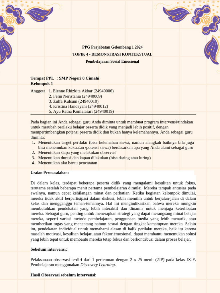 T4 - Demonstrasi Kontekstual - PSE | PDF
