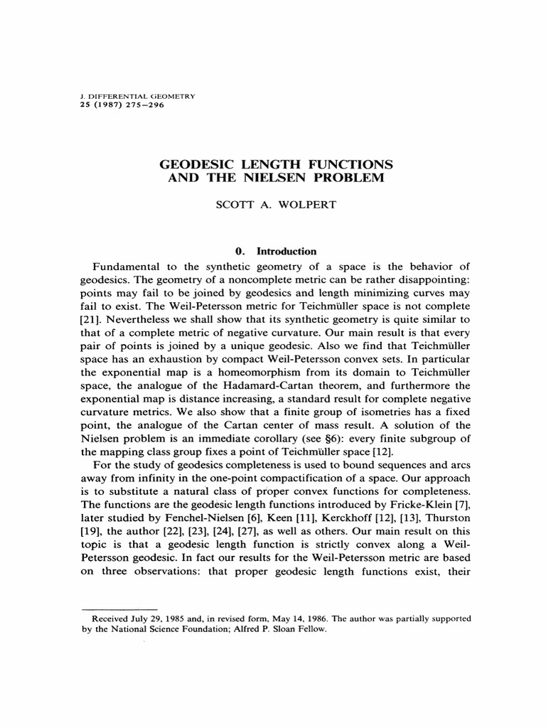 Geodesic - length - functions - and - the - Nielse - 복사본 | PDF ...