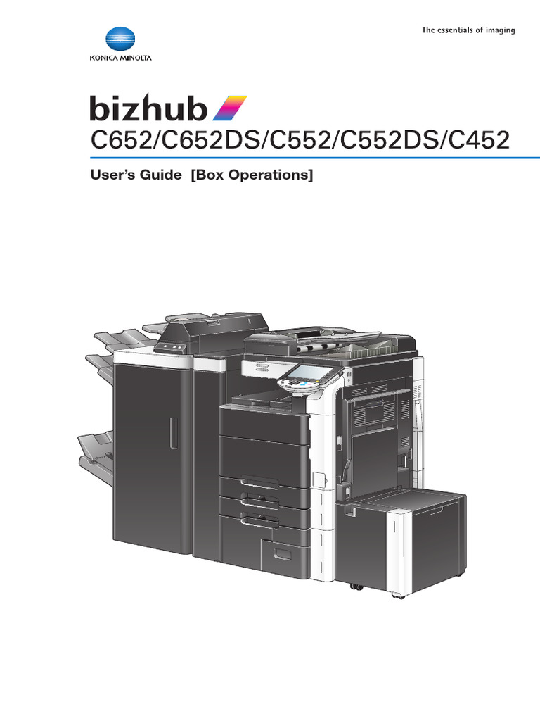 bizhubC452_C552_C552DS_C652_C652DSBoxOperationsUserGuide | PDF ...