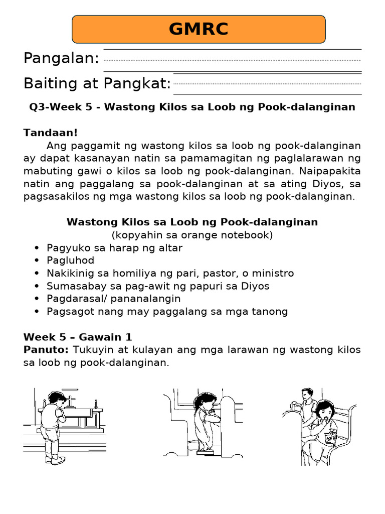 GMRC_Q3-Week-5-Activity-Sheet | PDF