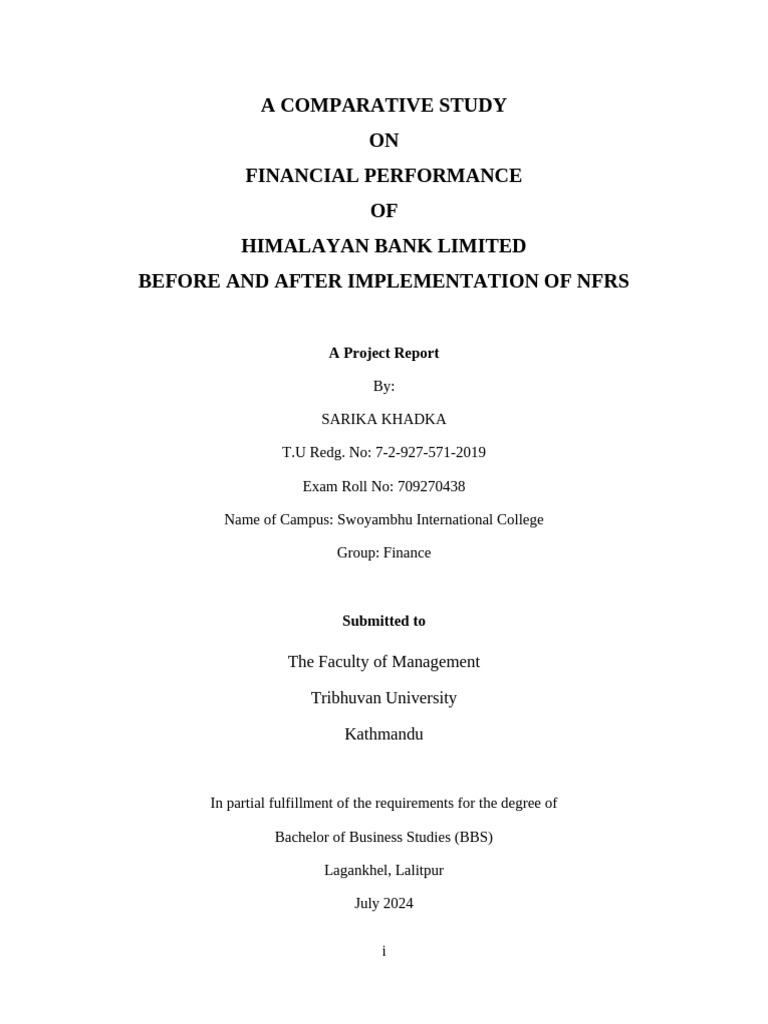 Final Report Bbs Sample 5 | PDF | Fair Value | International Financial ...