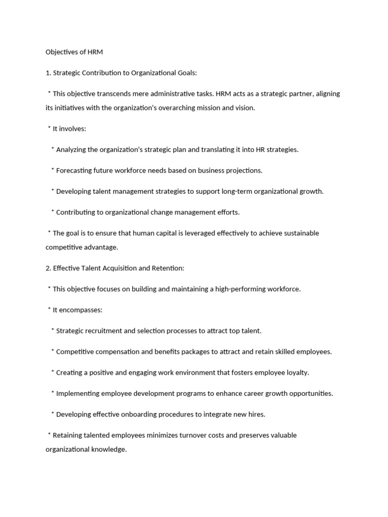 Objectives of H-WPS Office | PDF | Human Resource Management | Employee Retention