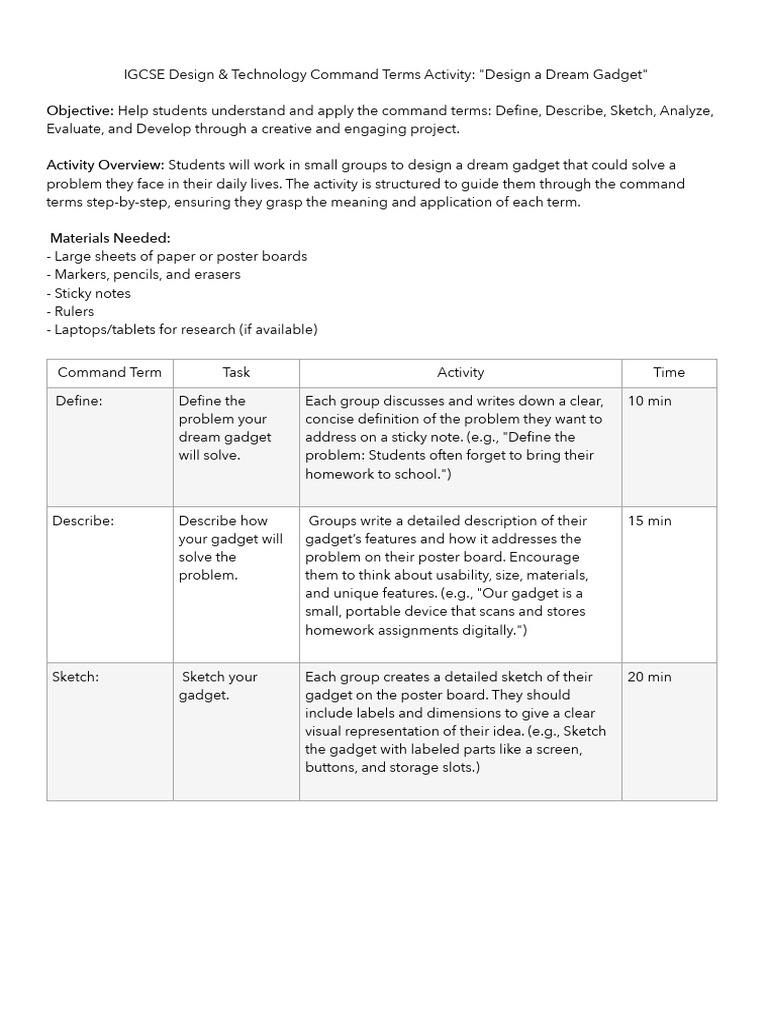 DT Command Word Activity June 21 2024 | PDF | Usability | Learning