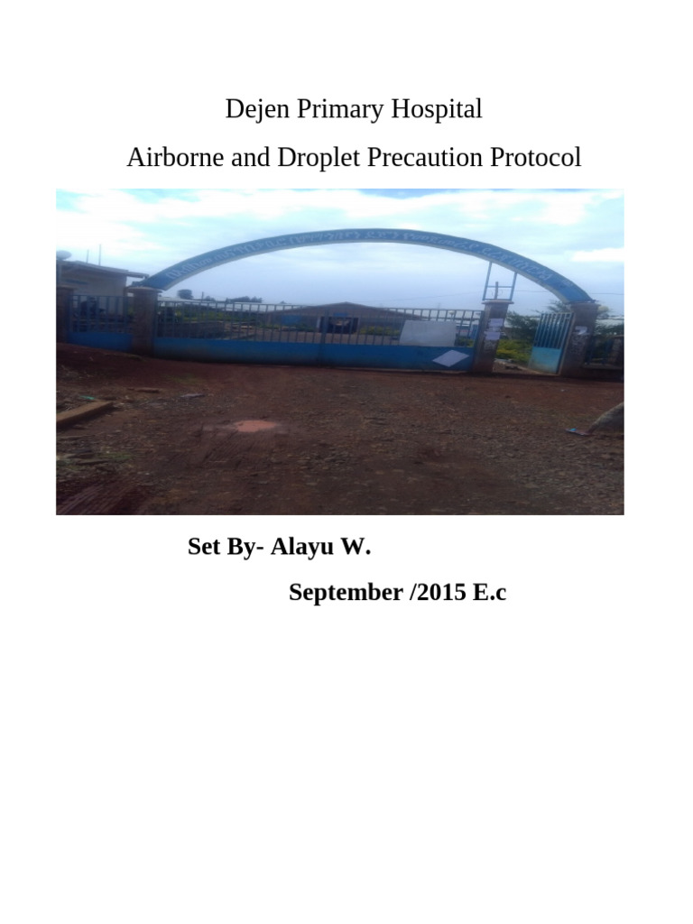 Airborne and Droplet Precaution Protocol | PDF | Health Care | Clinical ...
