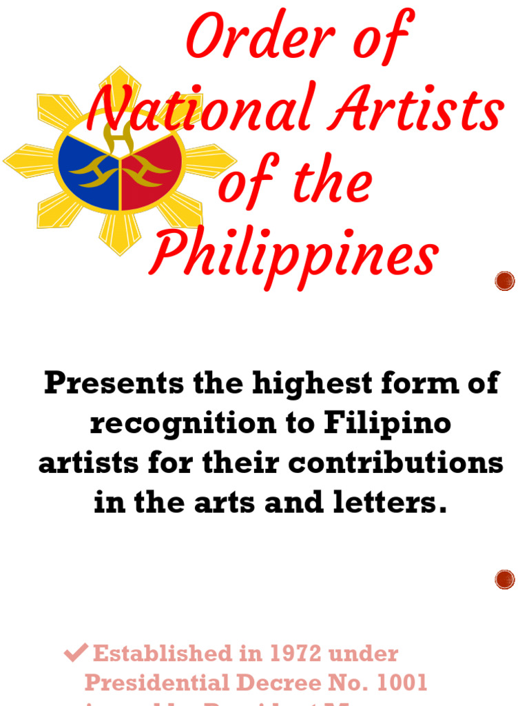 Lesson 5 National Artists | PDF | Philippines | The Arts