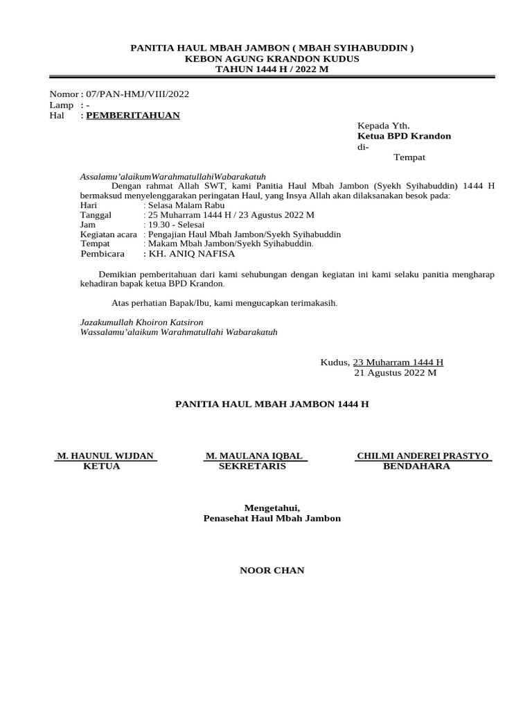 Undangan BPD | PDF